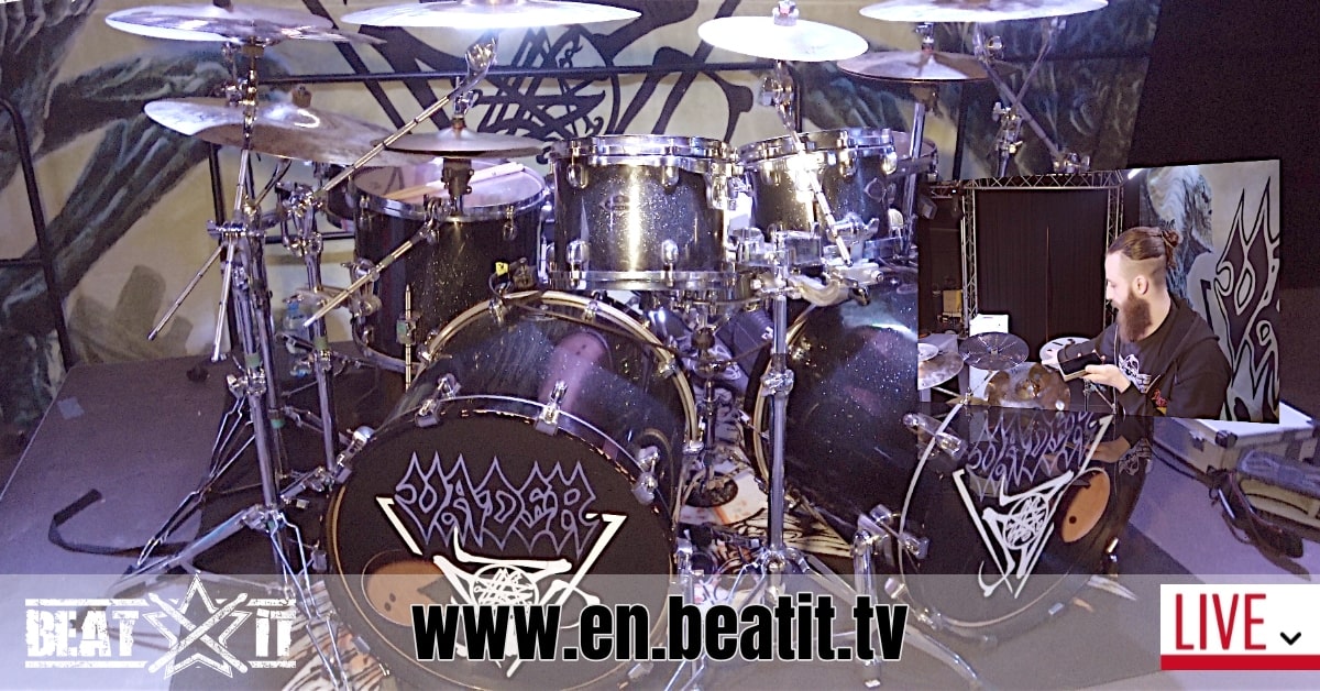 James Stewart (Vader) presents his drum kit | Beatit.tv