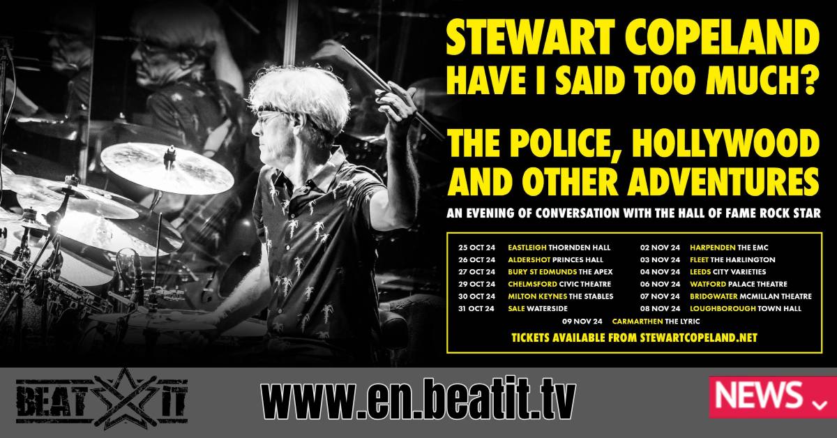 Stewart Copeland to go on a spoken word tour | Beatit.tv